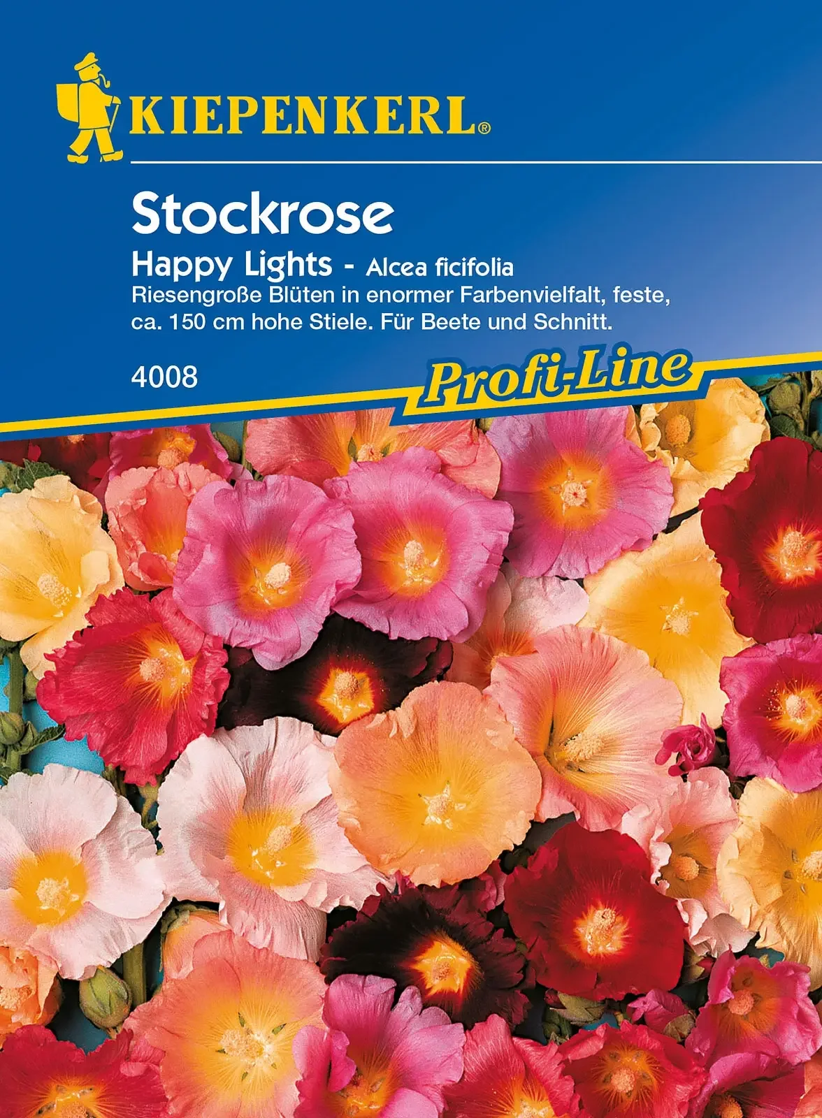 Stokrose 150 cm høj 20 planter - Buket-haveblomster - Blomsterblandinger